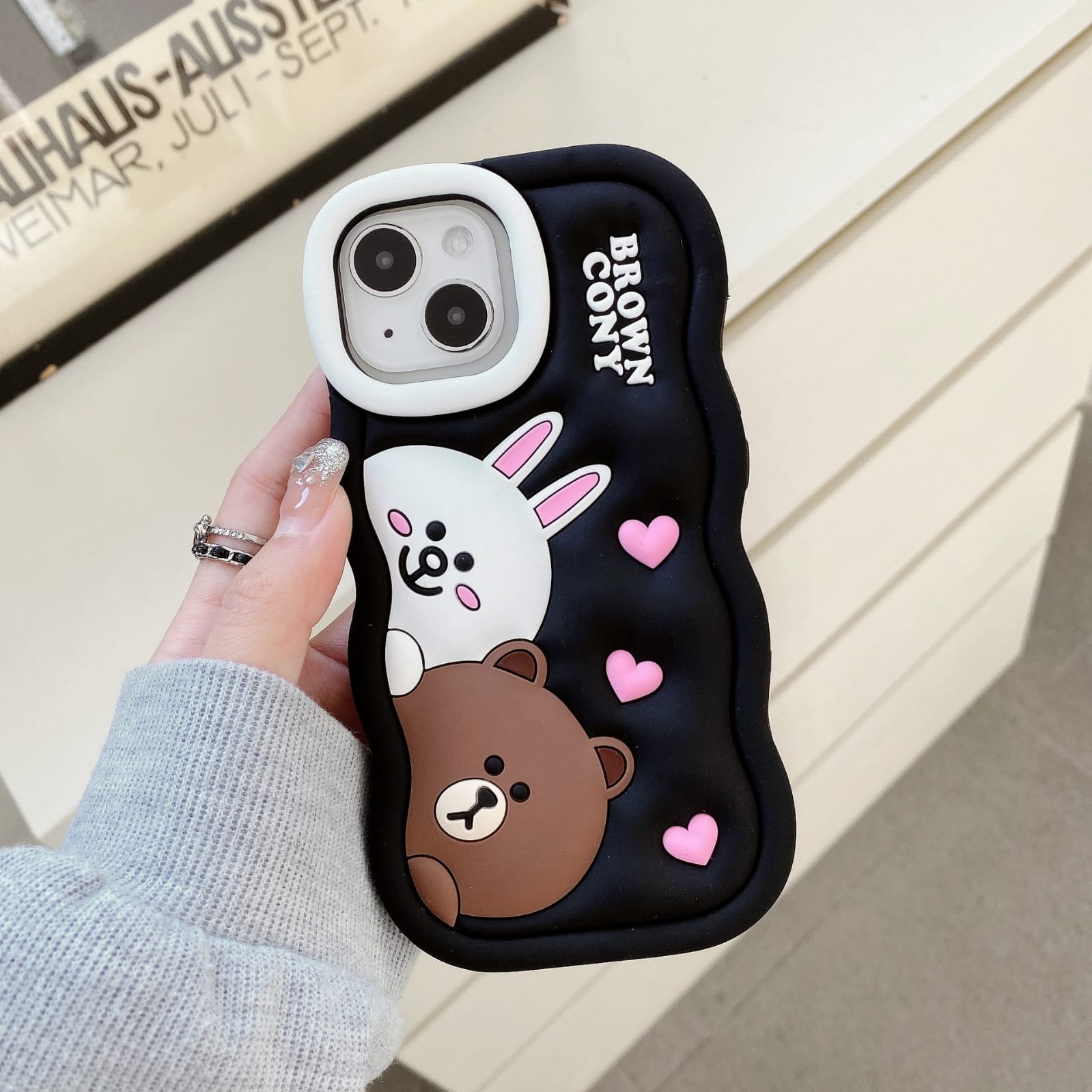 3D Cartoon Cony Bear Case – IPHONE COVERS