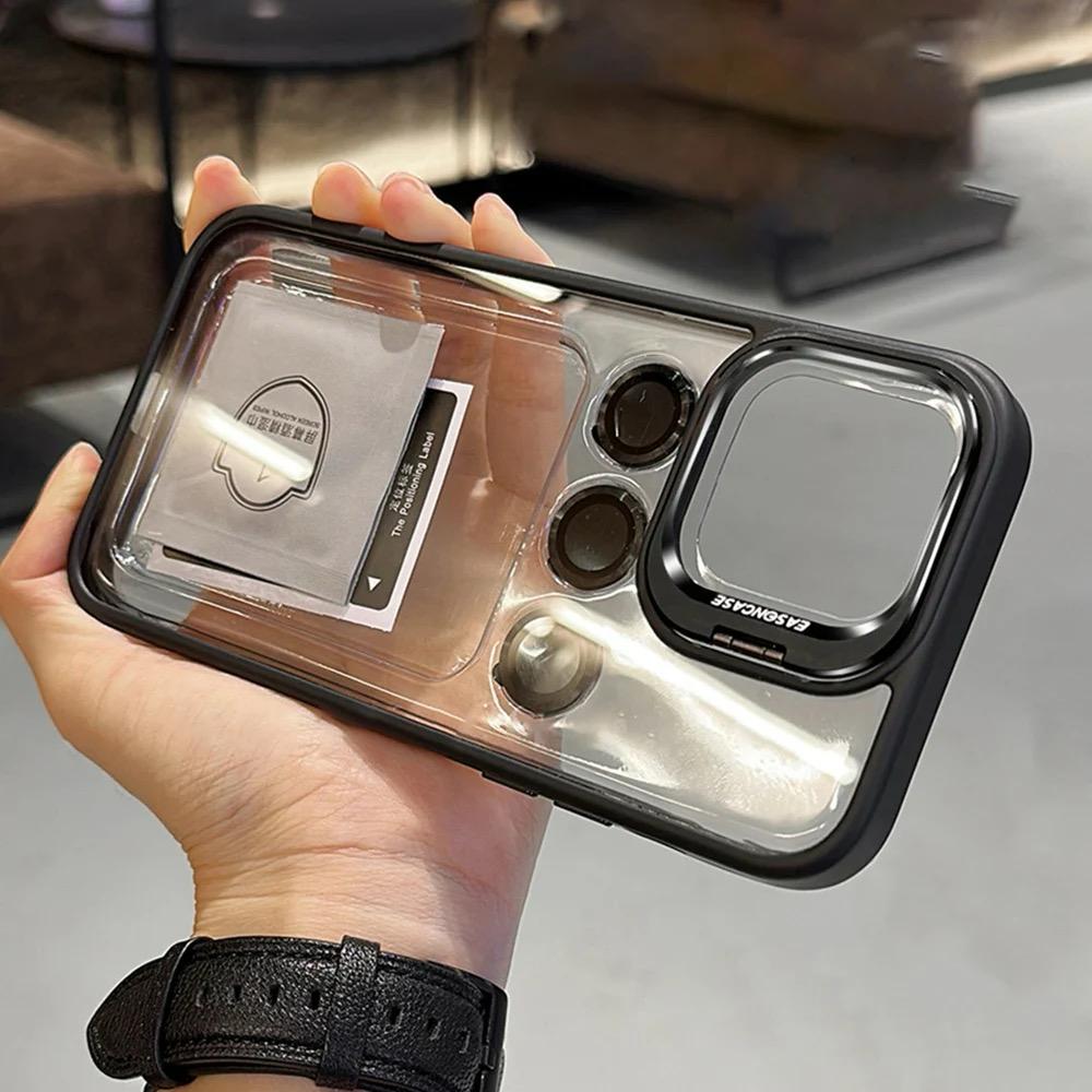 New 3in1 Camera Stand, Camera Lens, Border HighCase – IPHONE COVERS