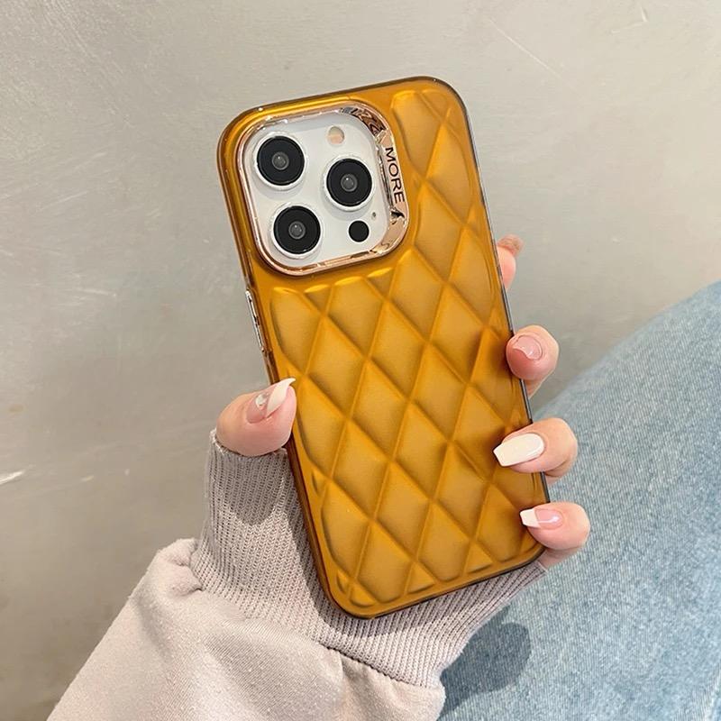 High Quality Shockproof Acrylic Golden Case – IPHONE COVERS