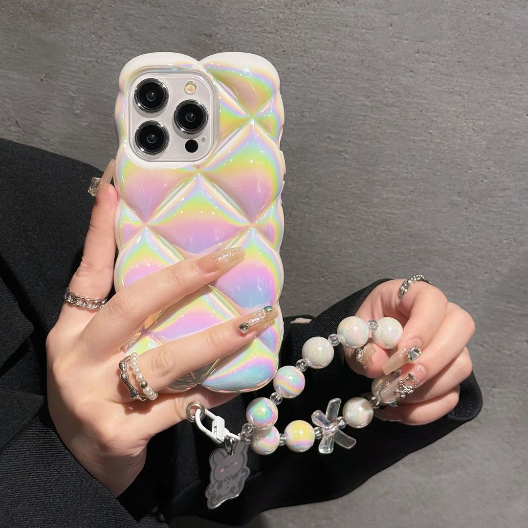 Luxury Electroplated Colorful Holographic TPU case with High Quality B ...