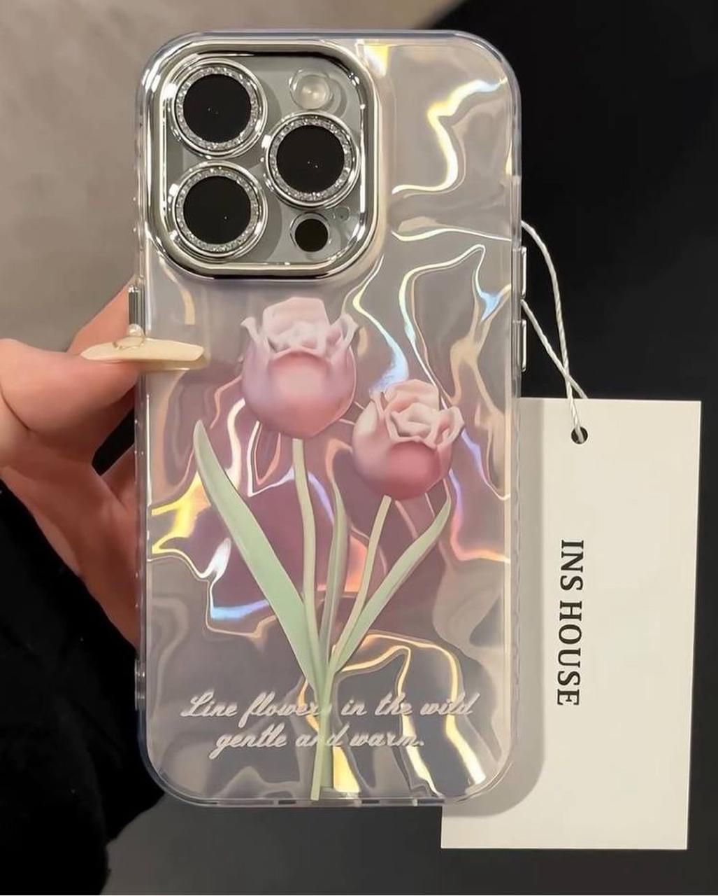 Gradient Floral Glitter Lens Case (NEW) – IPHONE COVERS